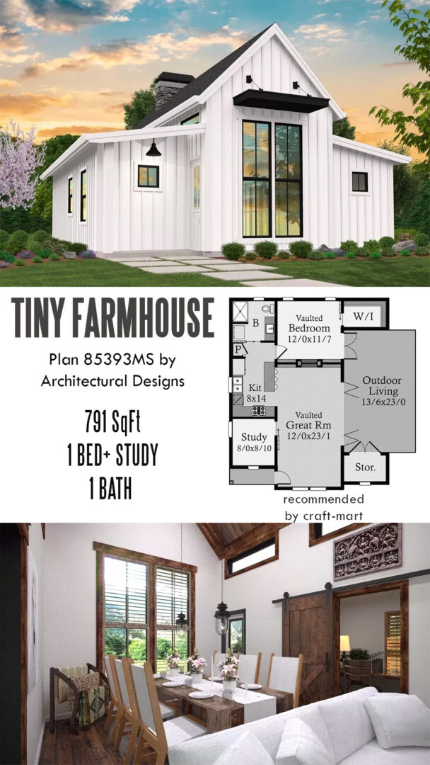 14 Tiny Farmhouse Plans - Craft-Mart