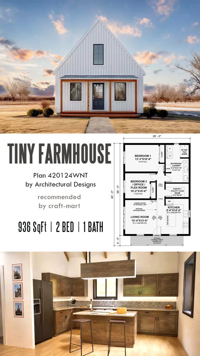 14 Tiny Farmhouse Plans - Craft-Mart