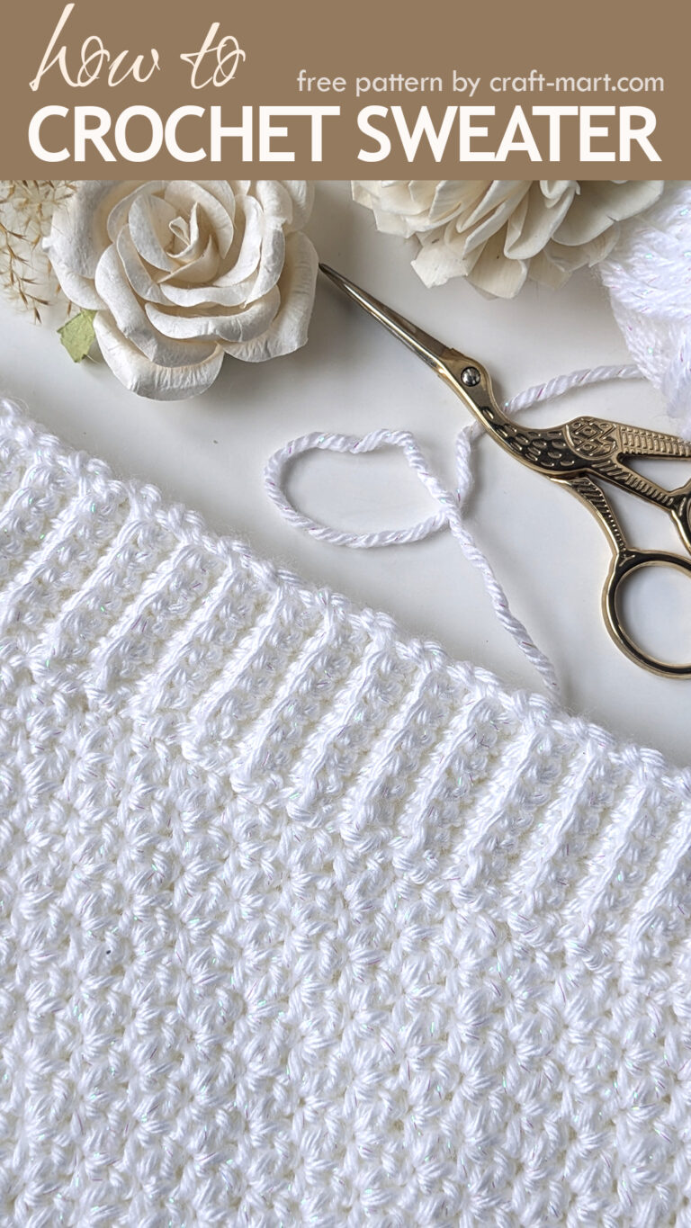 How to Crochet Sweater: a Magic Formula - Craft-Mart