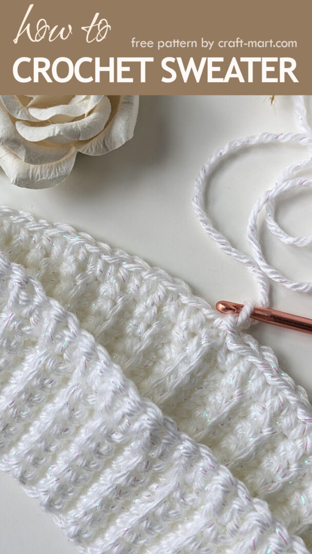 How to Crochet Sweater: a Magic Formula - Craft-Mart