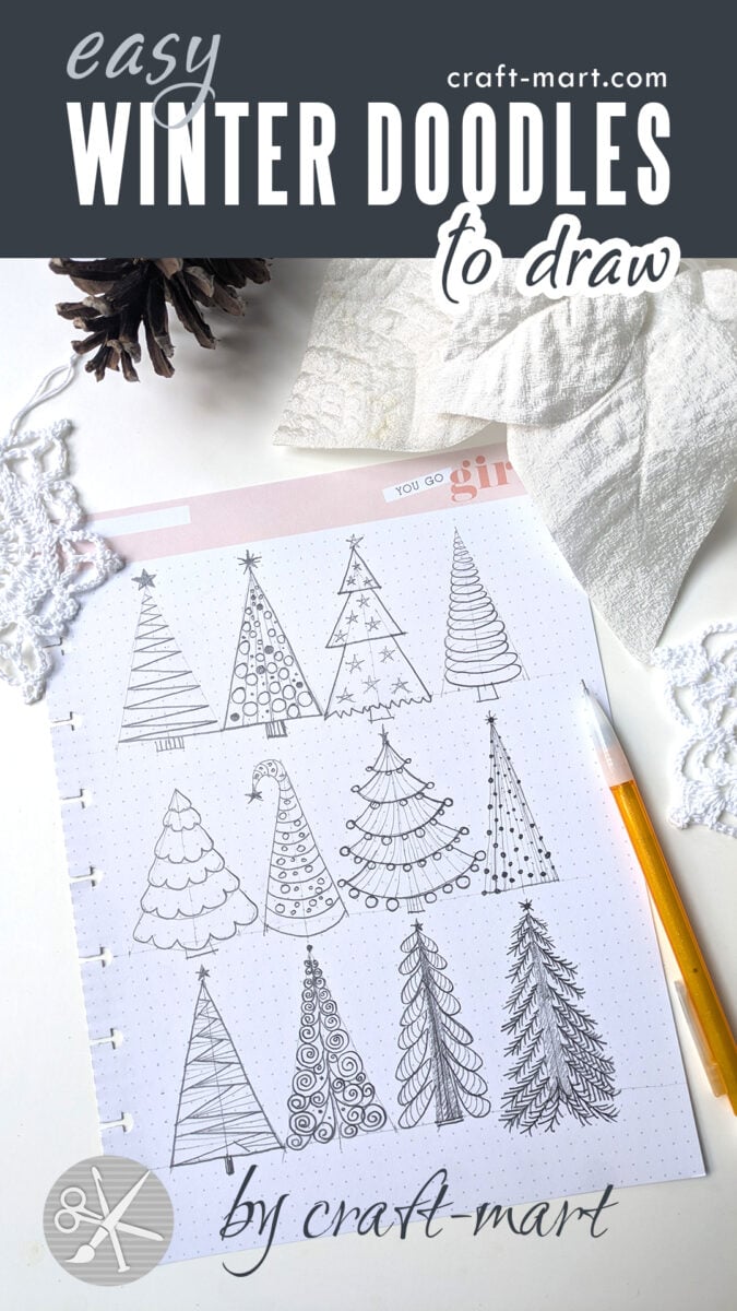 Christmas Doodles Made Easy for Stress Relief - Craft-Mart