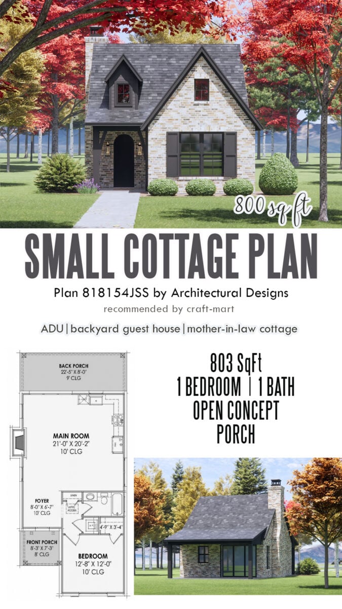 12 Amazing 800 sq ft (or less) House Plans - Craft-Mart