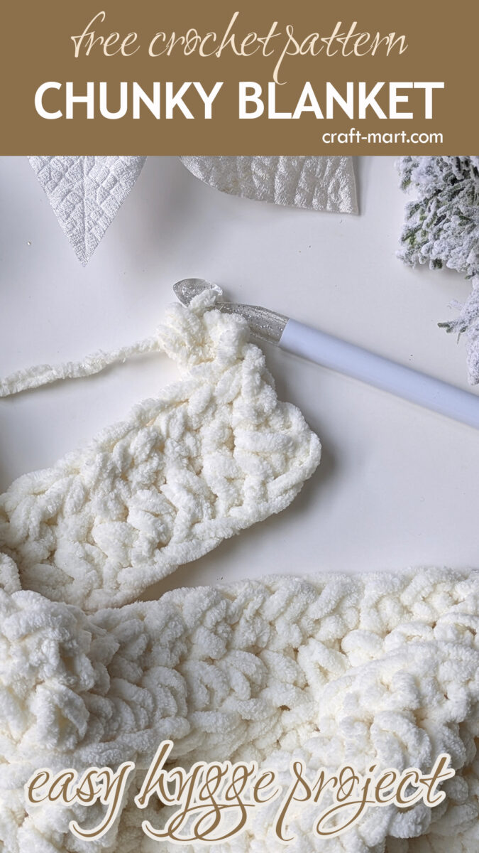 Easy Chunky Blanket - free crochet pattern - Craft-Mart