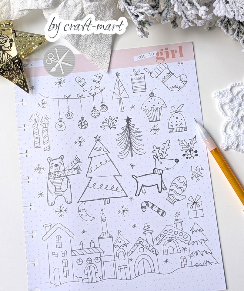 simple winter doodles Archives - Craft-Mart