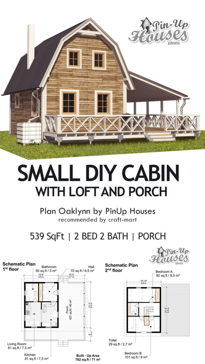 11 Rustic Cabin Plans and Steps to Build Yours - Craft-Mart