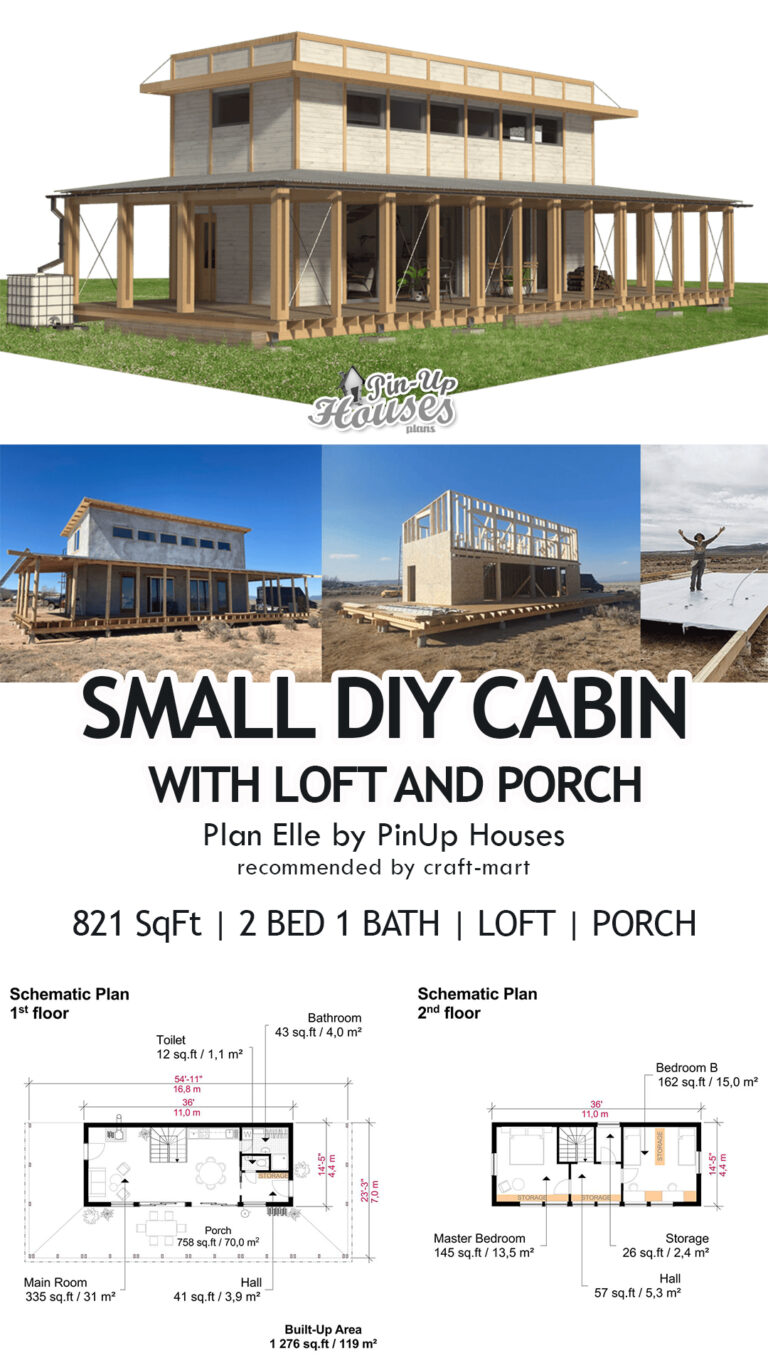 11 Rustic Cabin Plans and Steps to Build Yours - Craft-Mart