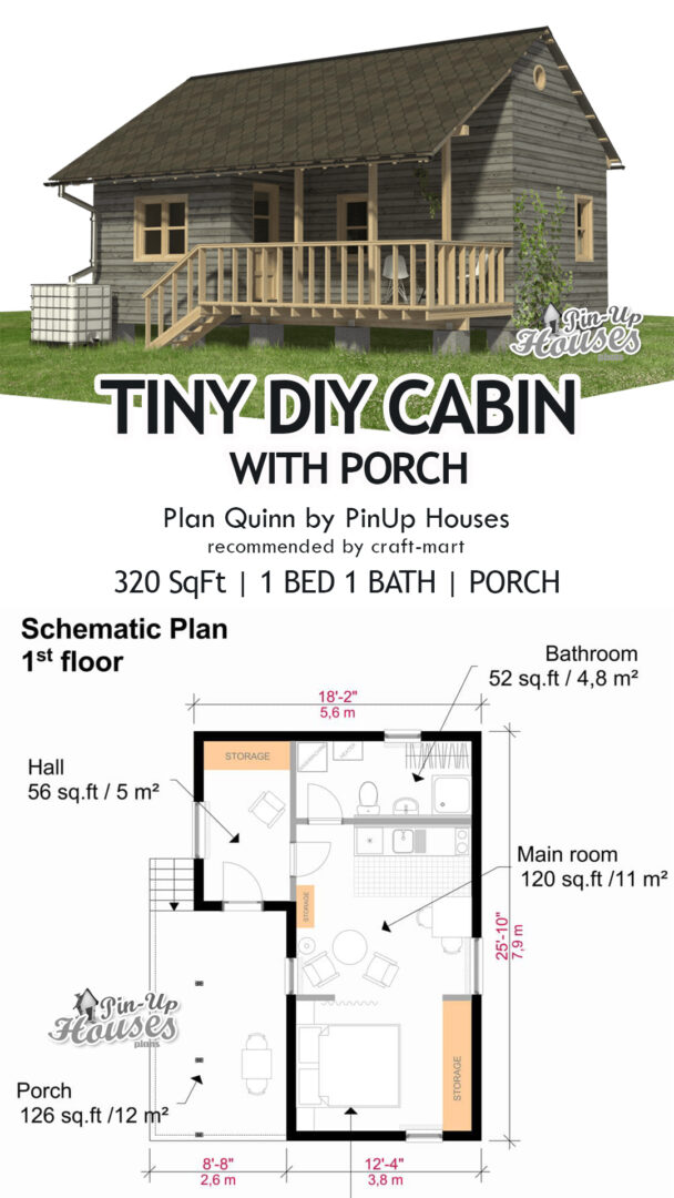 11 Rustic Cabin Plans and Steps to Build Yours - Craft-Mart