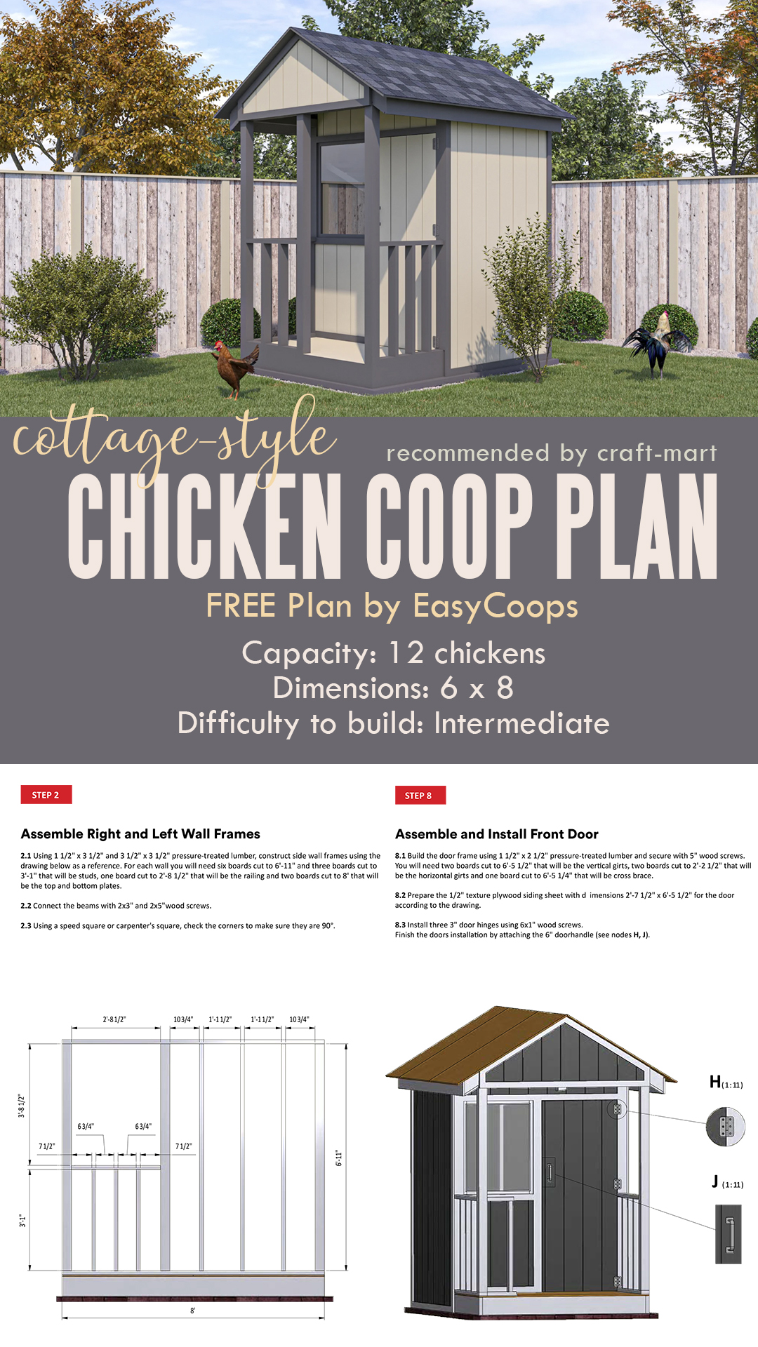 326_14-COTTAGE-STYLE_CHICKEN_COOP_PLANS - Craft-Mart