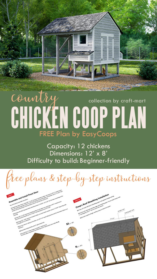 14+ Free Chicken Coop Ideas & Plans - Craft-Mart
