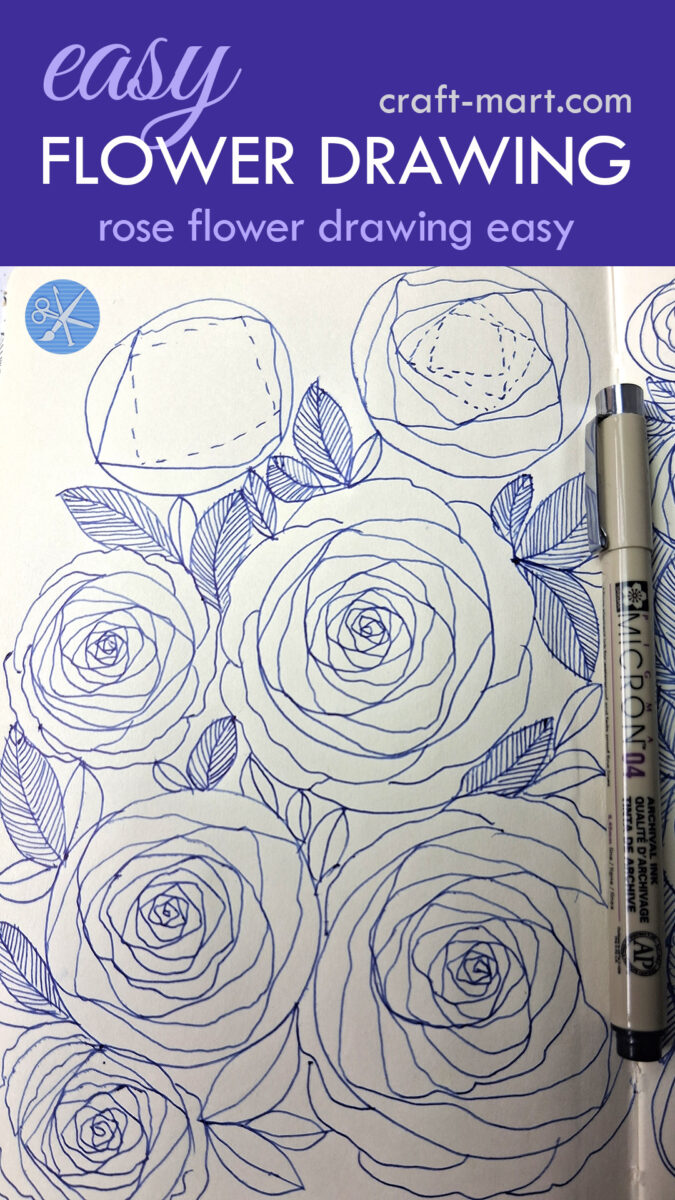 Flower Drawing Made Easy - Craft-Mart