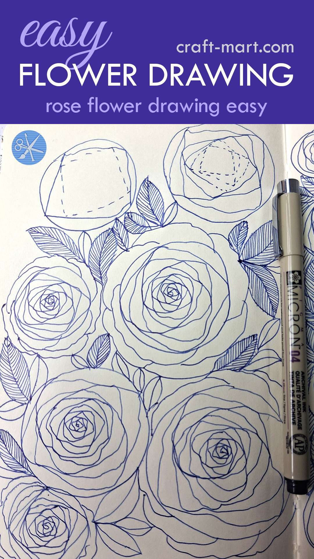 187_3_FLOWER_DRAWING_EASY_05-06-25 - Craft-Mart