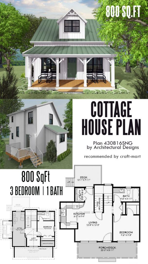 800 Square Foot House Plans: Modern Housing Trend - Craft-Mart