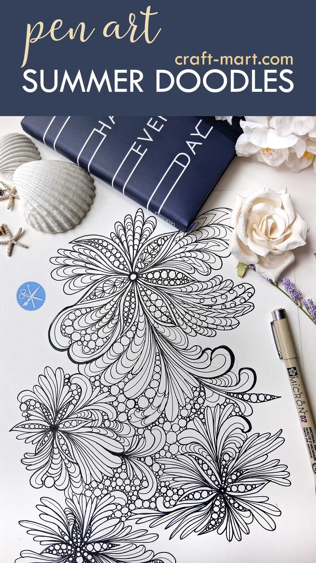 189_9_SUMMER_DOODLES_pen-art - Craft-Mart