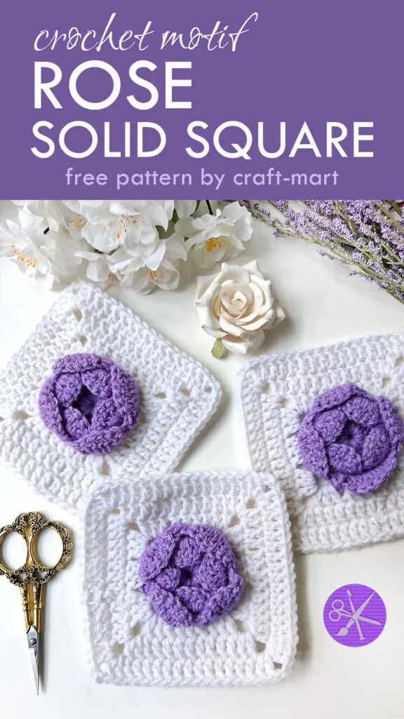 Rose Granny Square Pattern - Craft-Mart