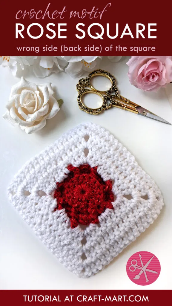 Rose Granny Square Pattern - Craft-Mart