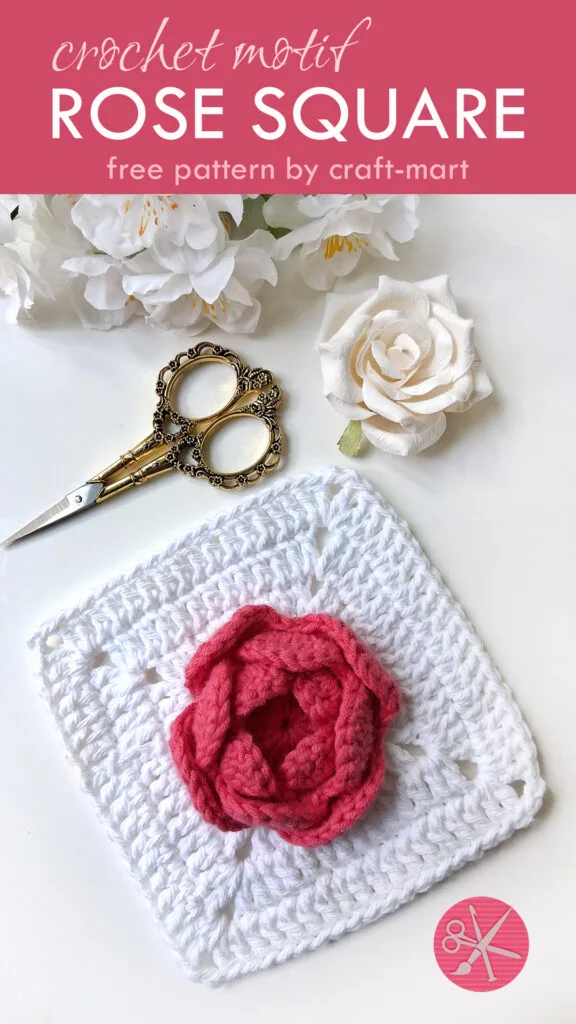 Rose Granny Square Pattern - Craft-Mart