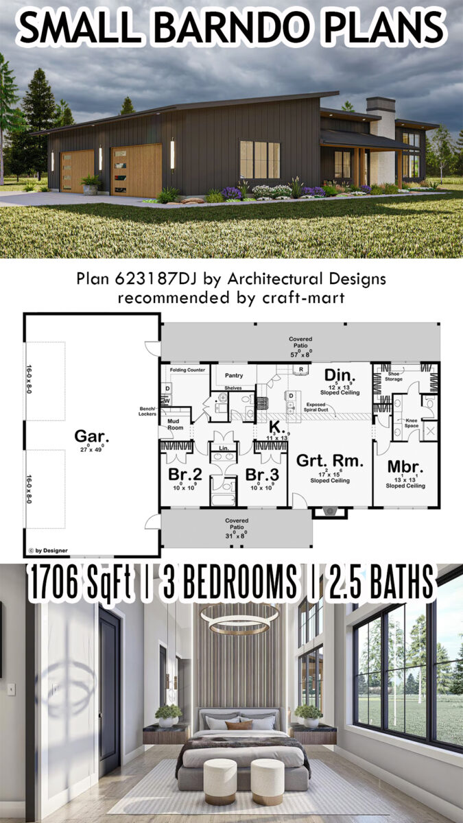 11 Small Barndo Plans to Build Your Dream Home - Craft-Mart