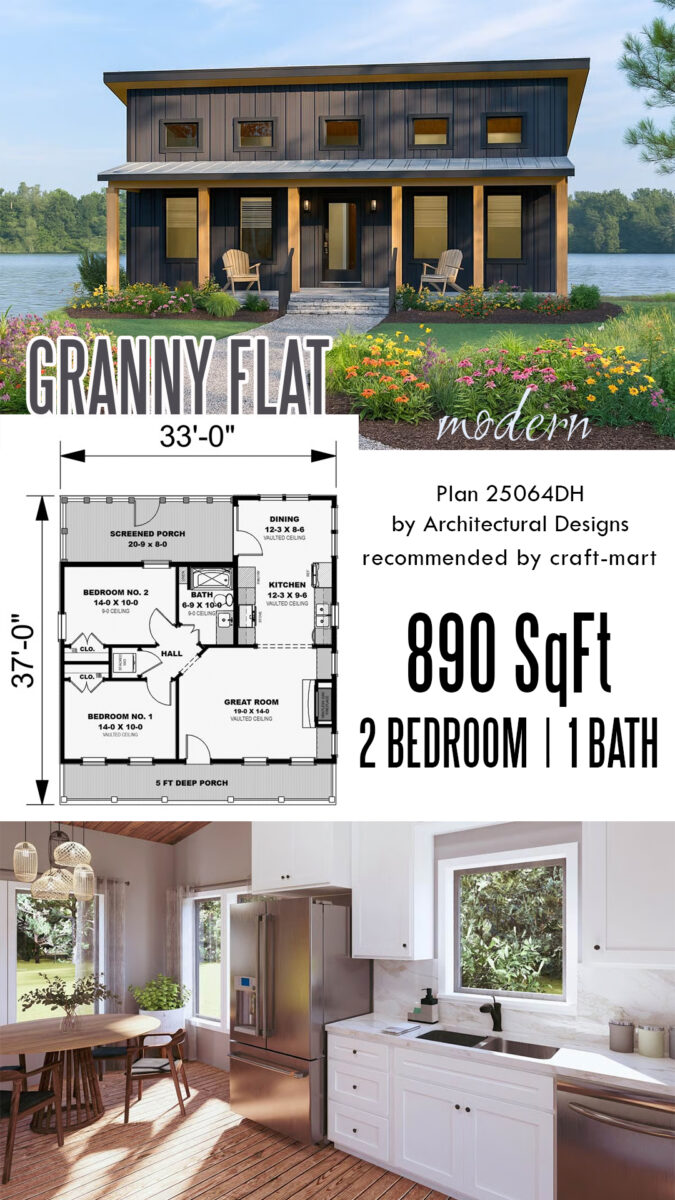 14 Retirement House Plans to Build a Perfect Granny Flat - Craft-Mart