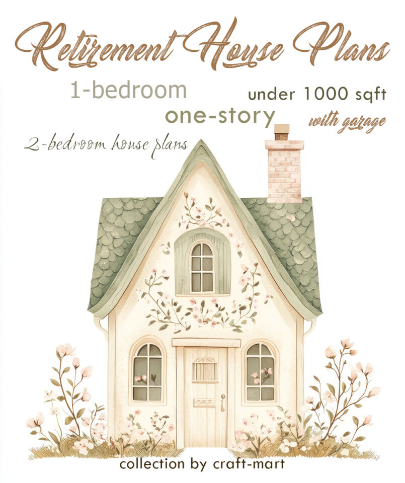 small one story retirement house plans Archives - Craft-Mart