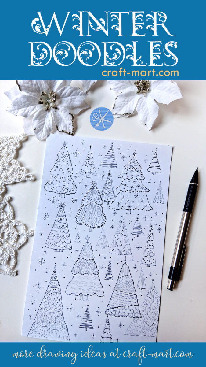 308_6_WINTER_DOODLES_trees - Craft-Mart