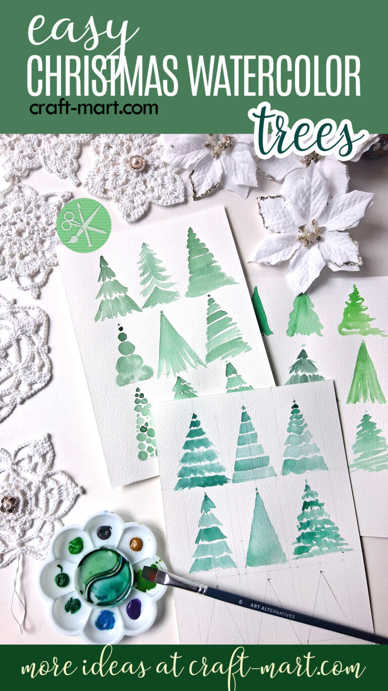 Easy Watercolor Christmas Art Tutorial - Craft-Mart