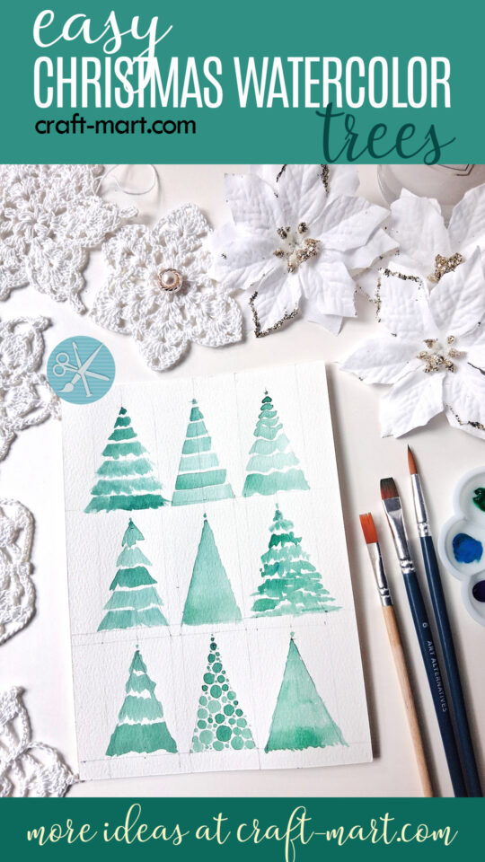 Easy Watercolor Christmas Art Tutorial - Craft-Mart