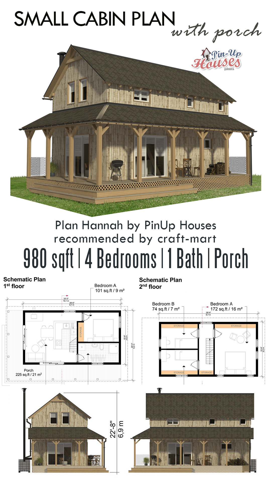 342_7a_Small-House-Plans-with-Porch_Hannah - Craft-Mart