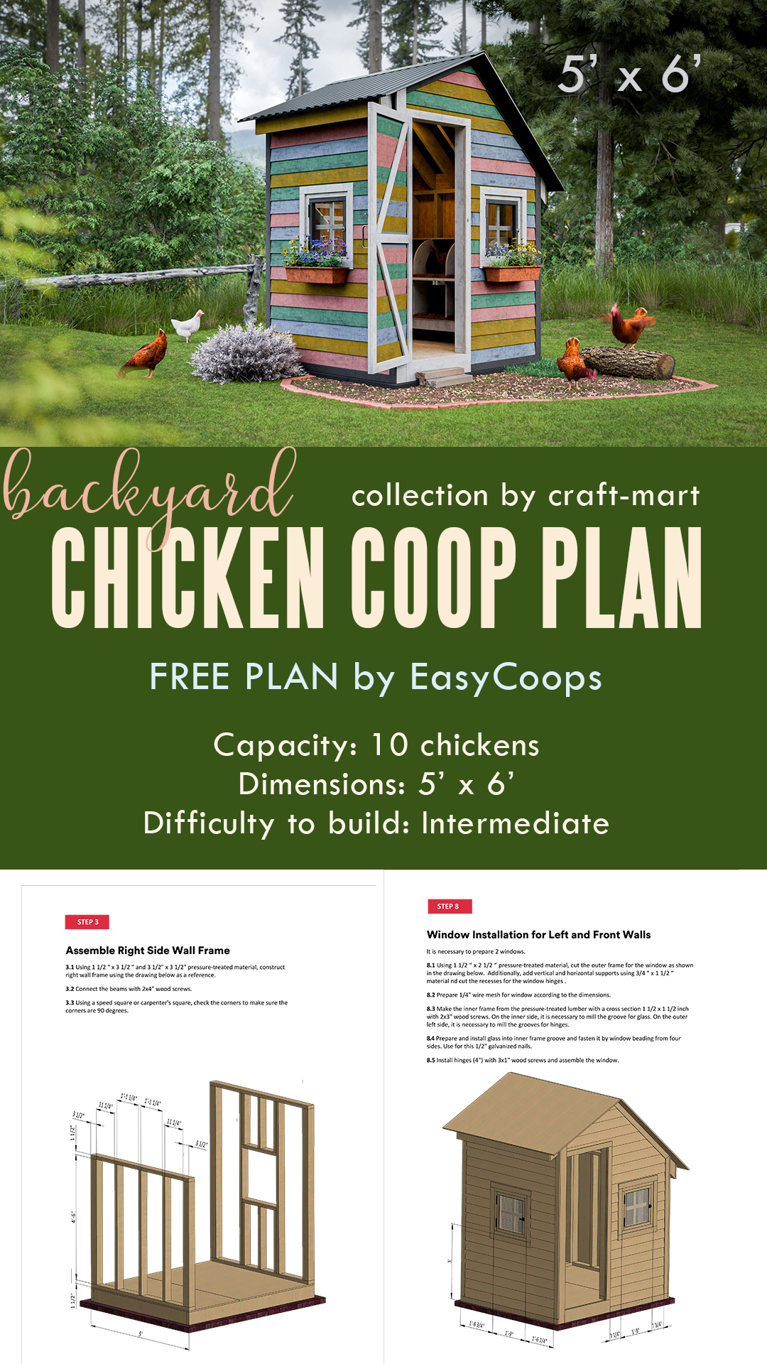 8 Free Plans for Low-Budget Chicken Coop - Craft-Mart