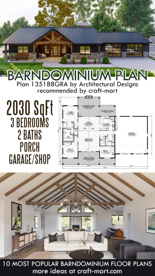 381_10_10-MOST-POPULAR-BARNDOMINIUM-FLOOR-PLANS_135188GRA - Craft-Mart