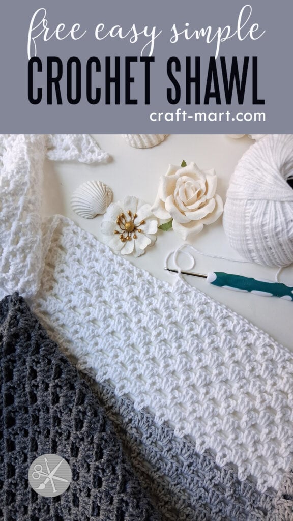 Crochet Shawl Pattern: free, easy, simple - Craft-Mart
